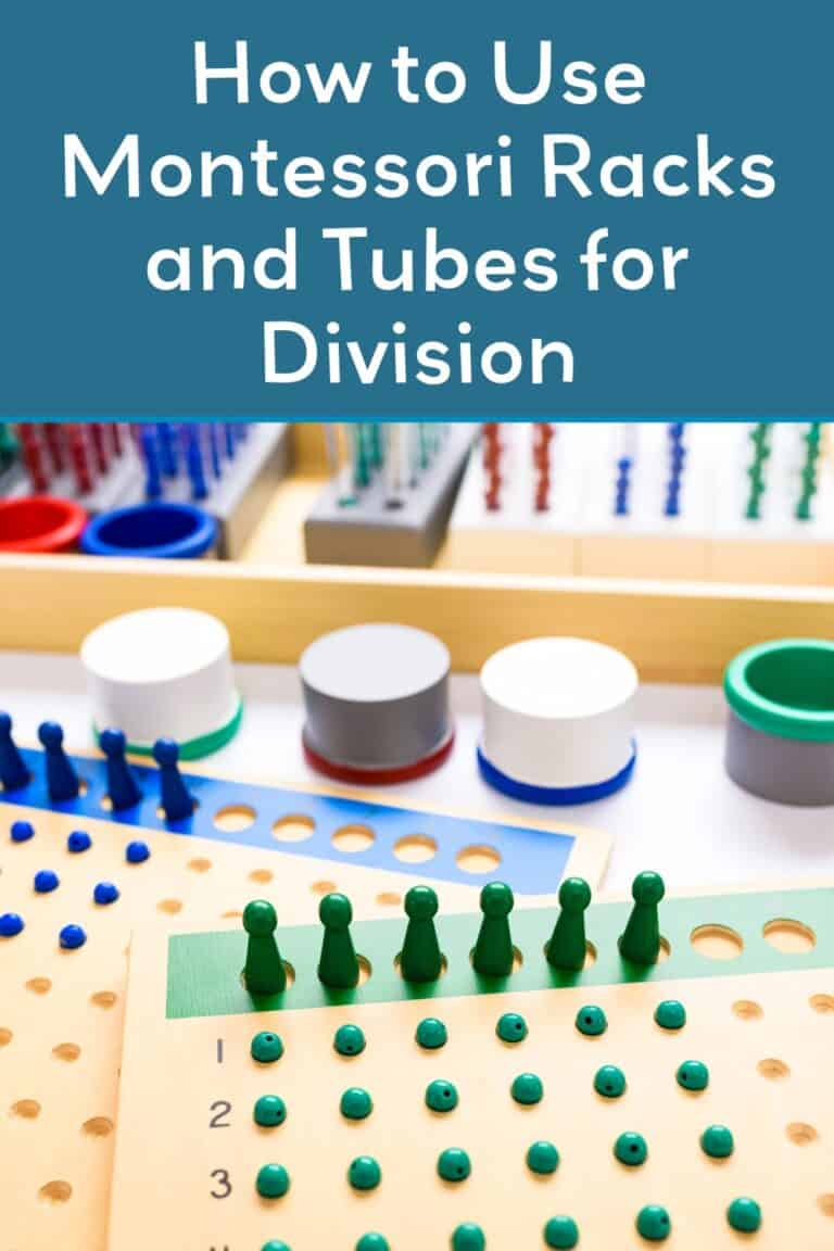 How to Use Montessori Racks and Tubes for Division (Video Inside ...