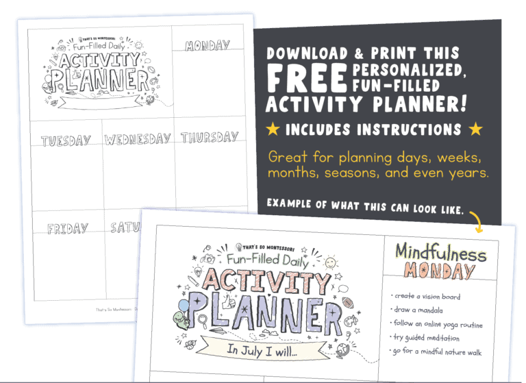The Best Summer Schedule for Kids + Free Activity Planner! - That's So ...