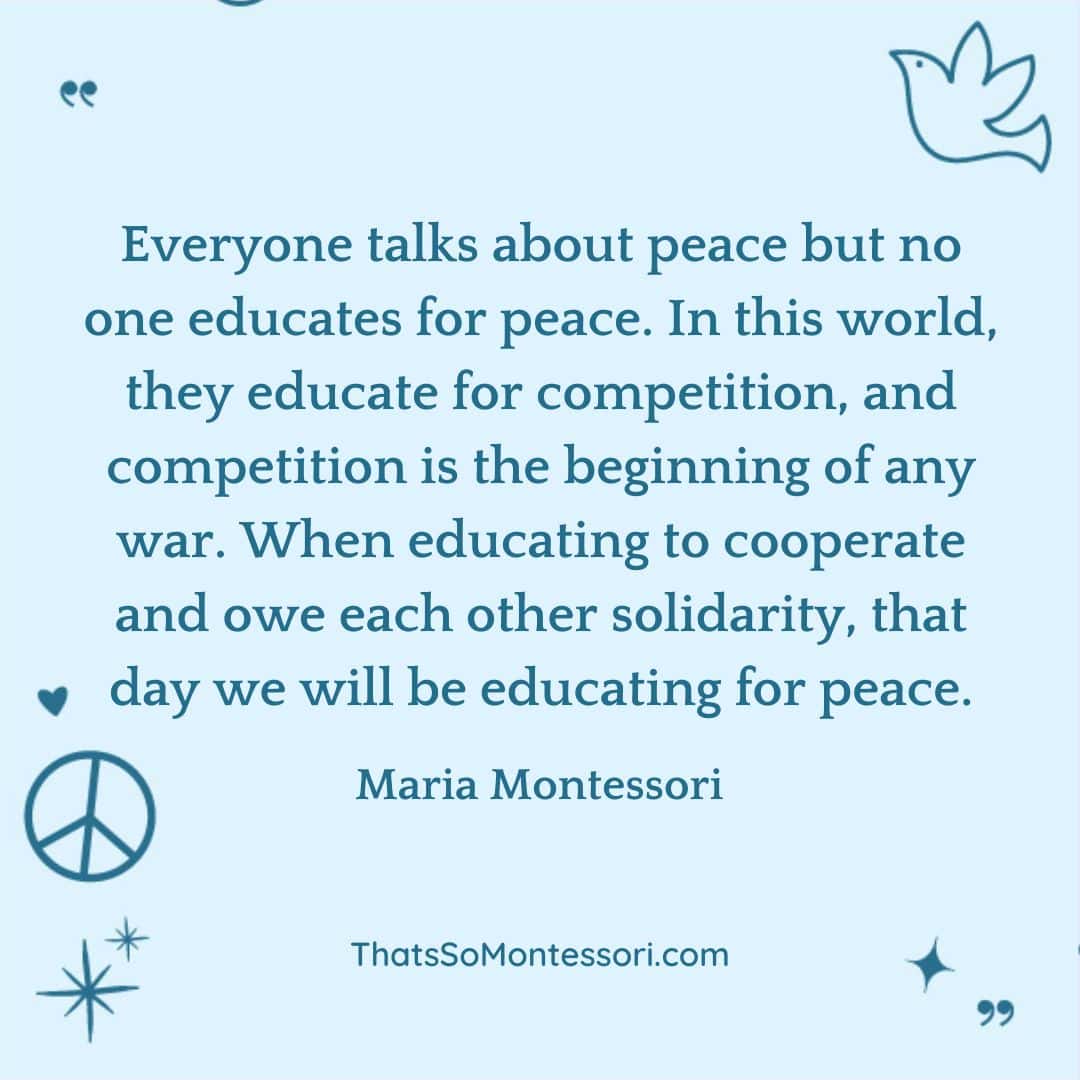 Montessori Peace Quotes That Spark Kindness, Calm, and Big Feelings ...