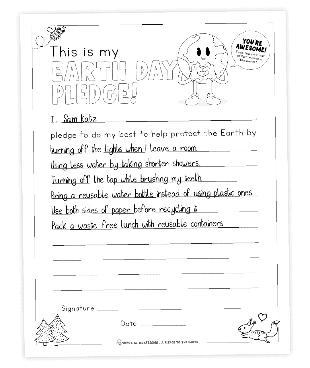 How to Use Earth Day Coloring Pages to Get Kids Thinking - That's So ...