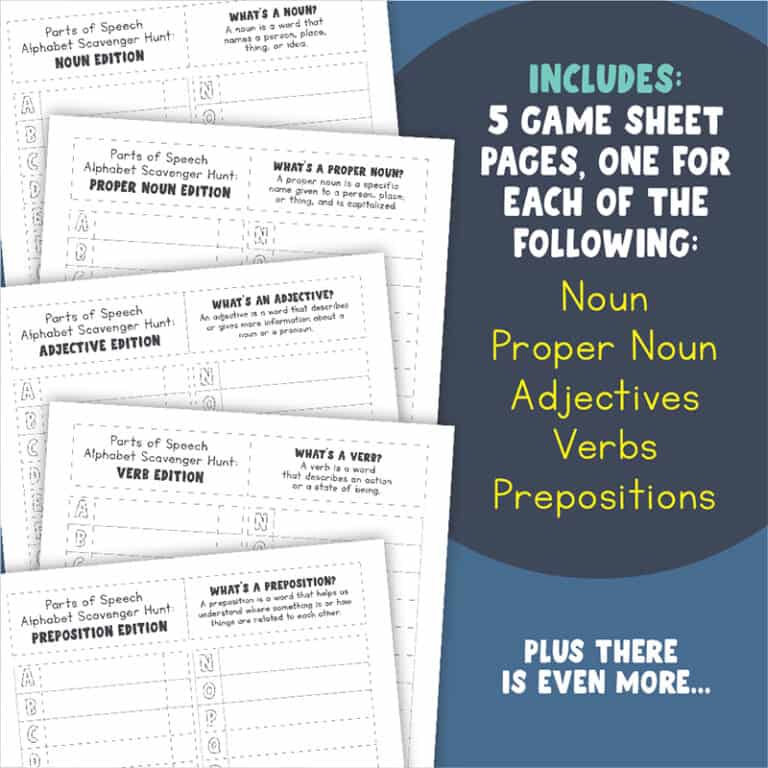 21 Creative Parts Of Speech Activities Your Students Will Love - That's ...