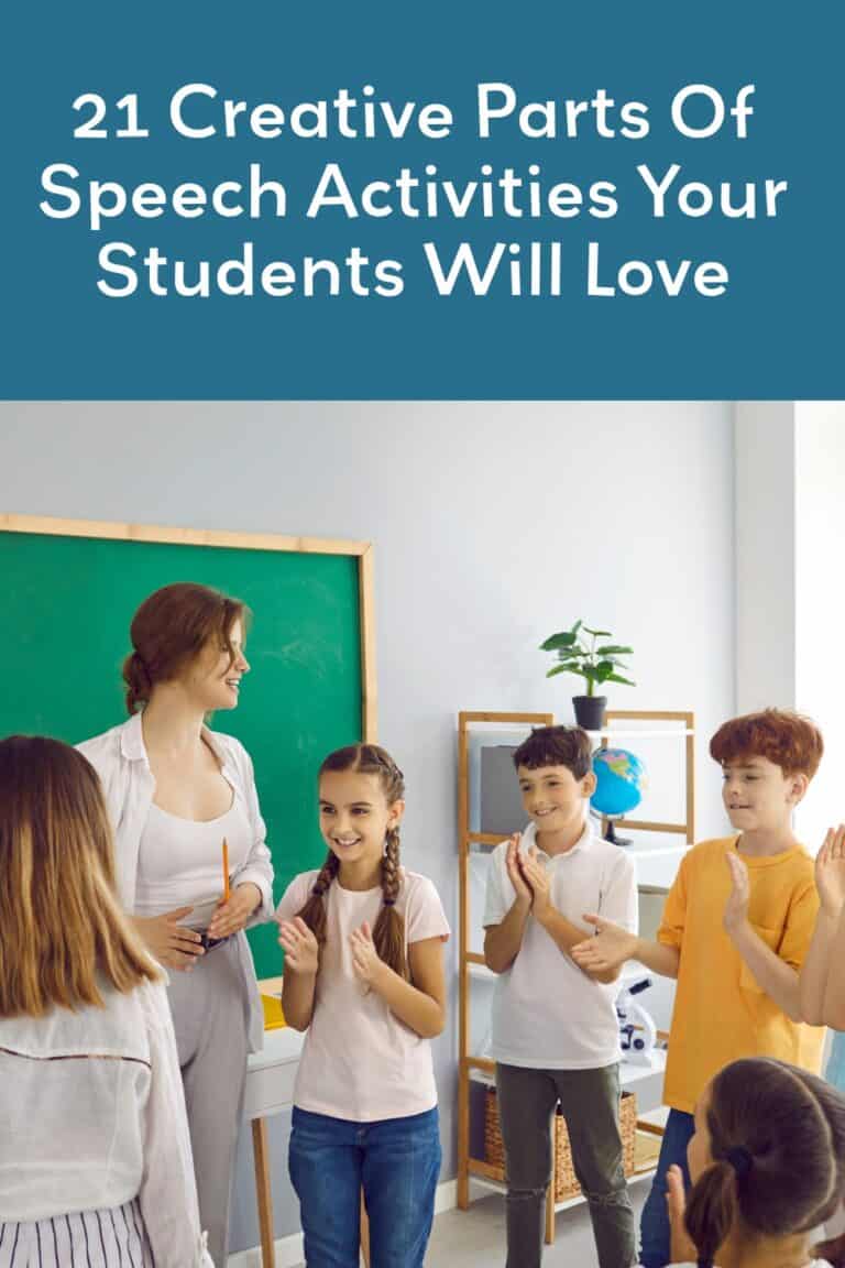 21 Creative Parts Of Speech Activities Your Students Will Love - That's ...